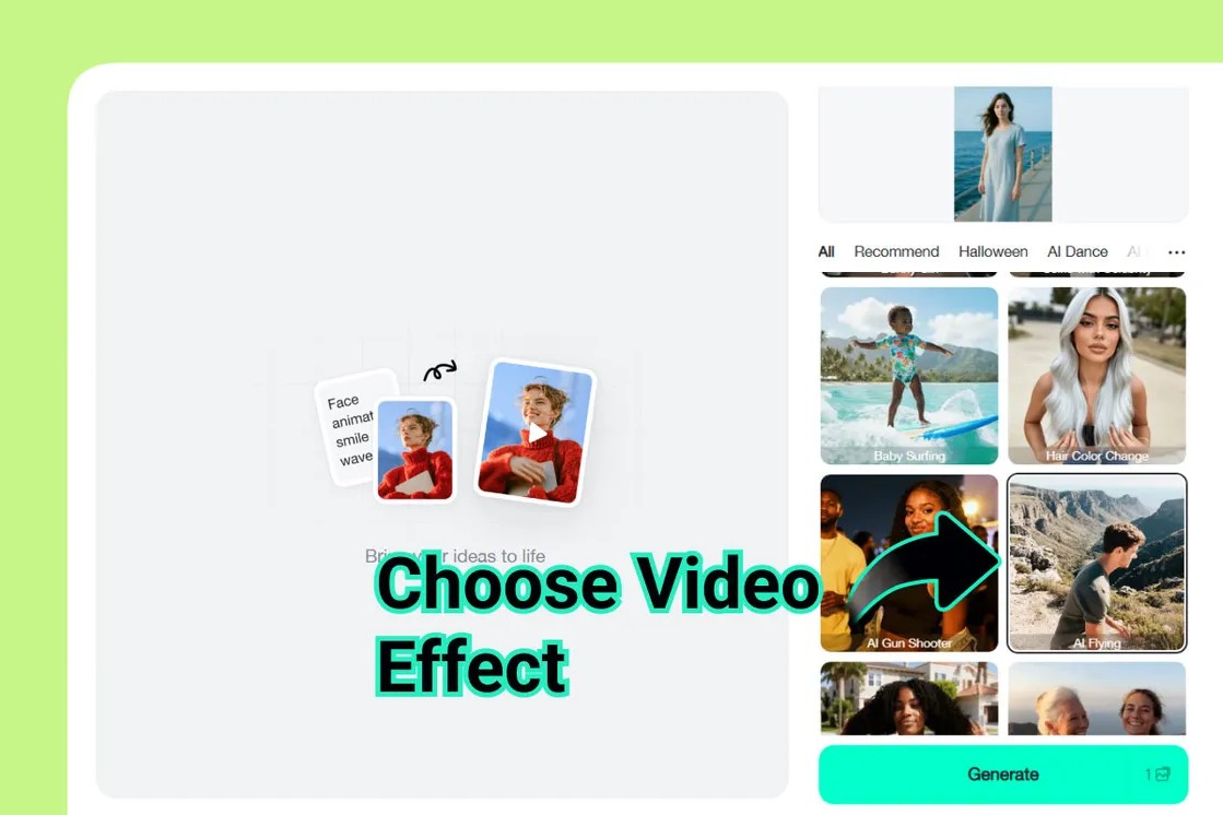 AI Flying Video Generator: Make Flying Videos from Photos | insMind