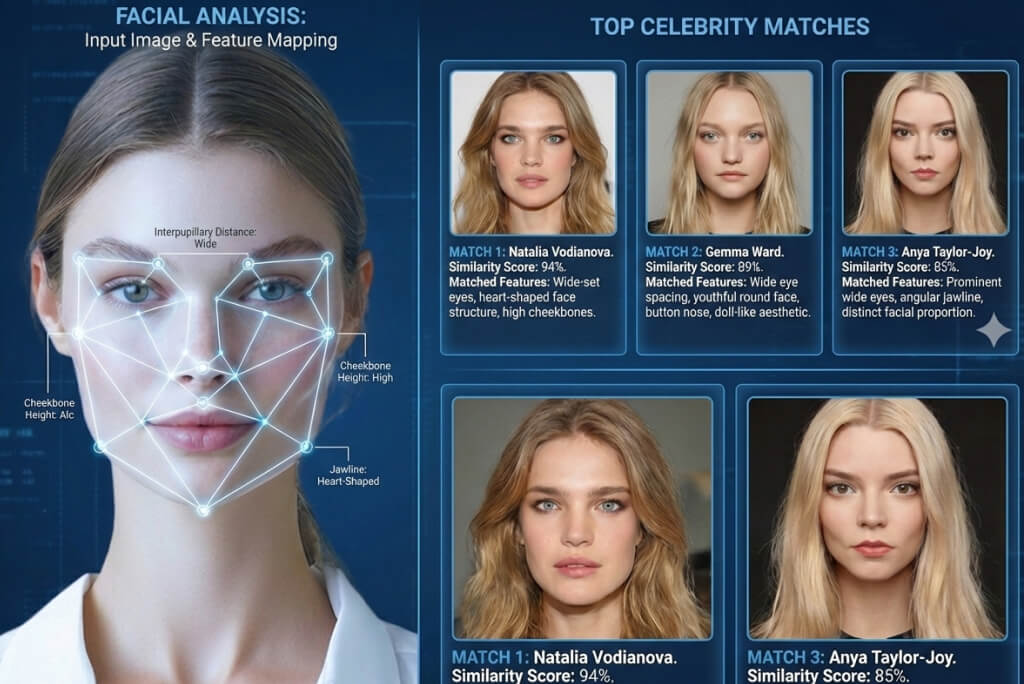 Free AI Celebrity Look Alike Finder - Find Your Famous Twin