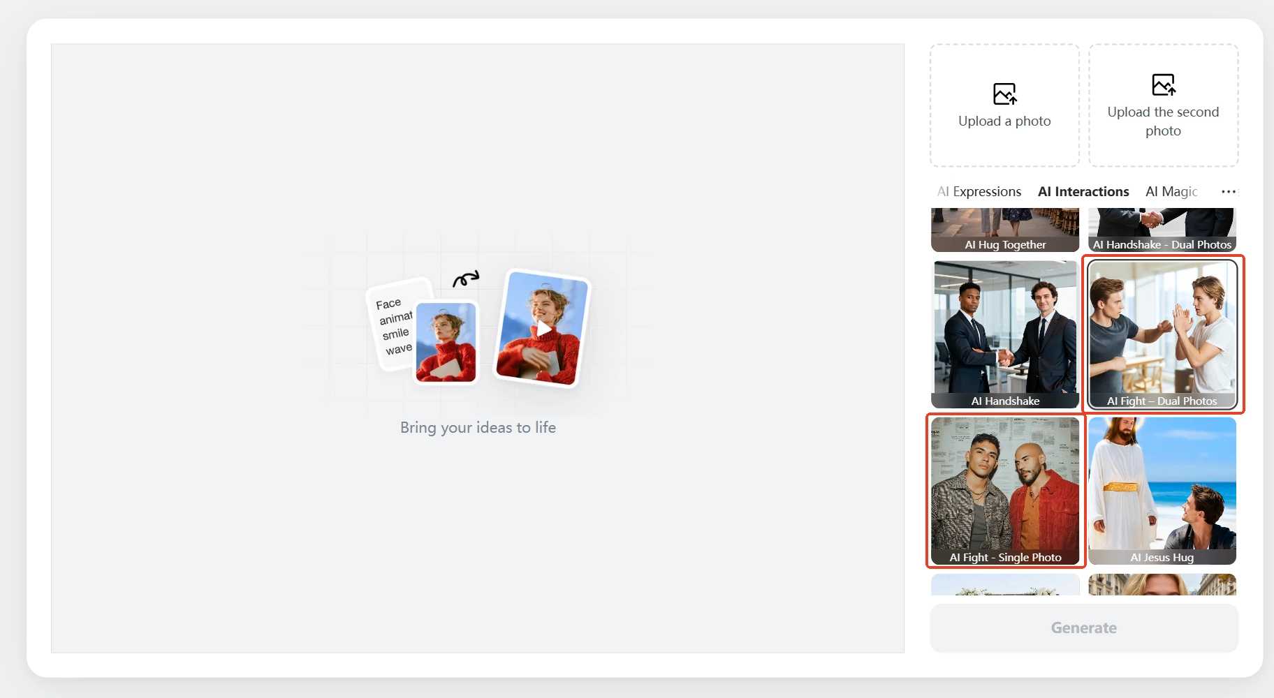 AI Fight Generator: Create Battle Videos from Photos | insMind